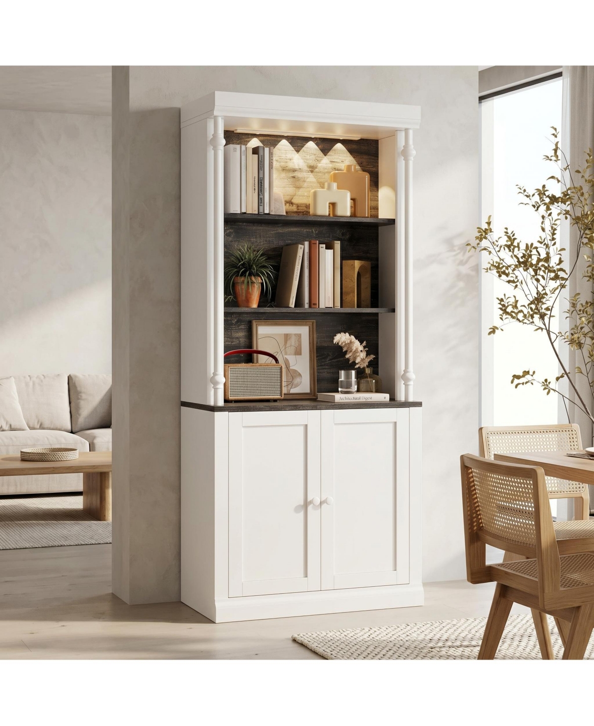 Click here for homfan Led Storage Cabinet with Touch Control Ligh... prices