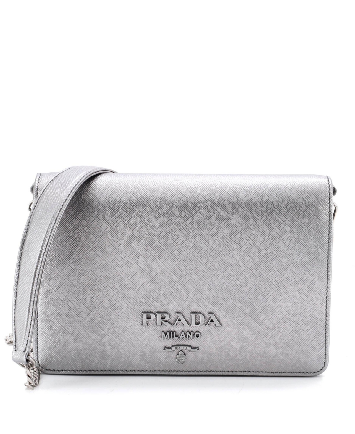 Click here for Pre-Owned Prada Chain Wallet Crossbody Saffiano Le... prices