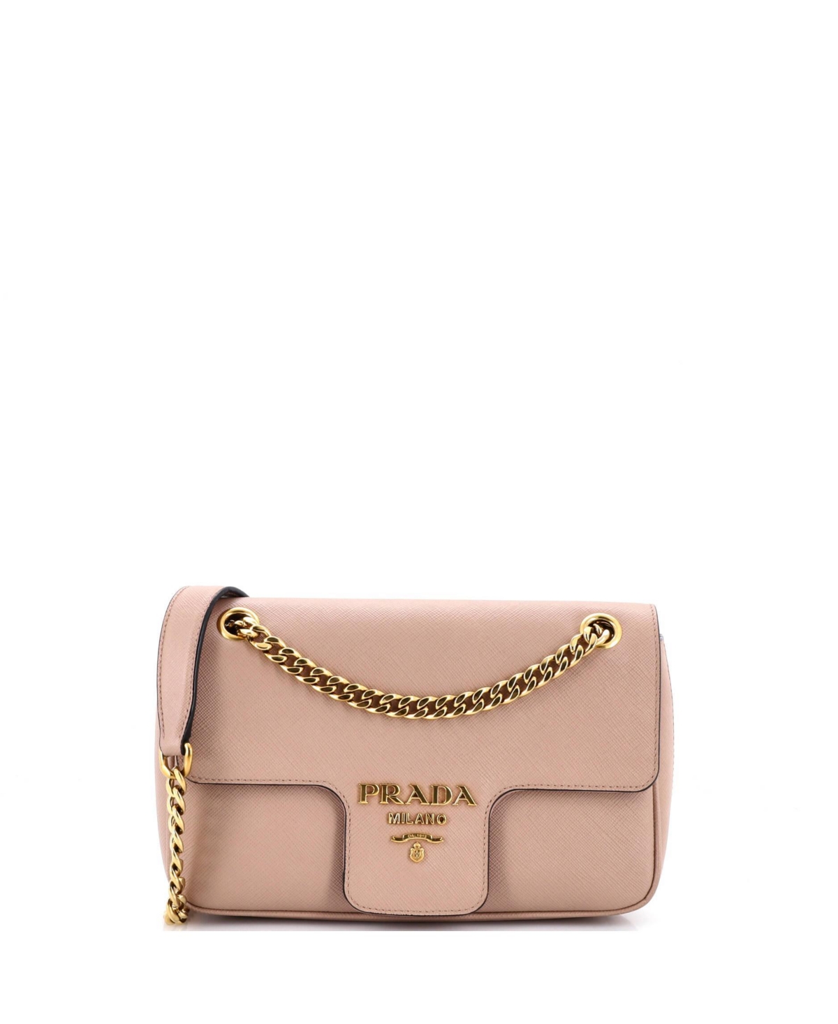 Click here for Pre-Owned Prada Small Pattina Flap Shoulder Bag Sa... prices