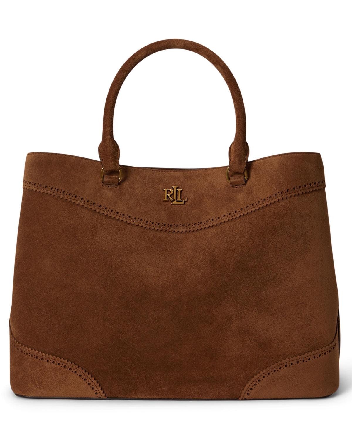 Click here for Lauren Ralph Lauren Suede Marcy Large Satchel Hand... prices