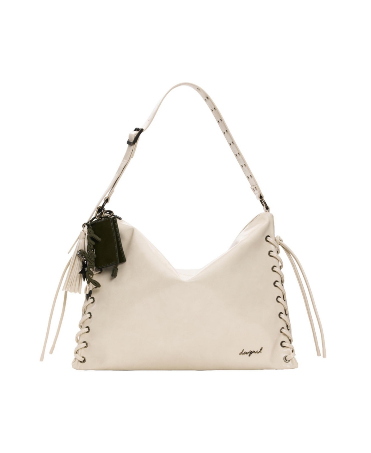 Click here for Desigual Womens Medium Faux Leather Bag - Open Whi... prices