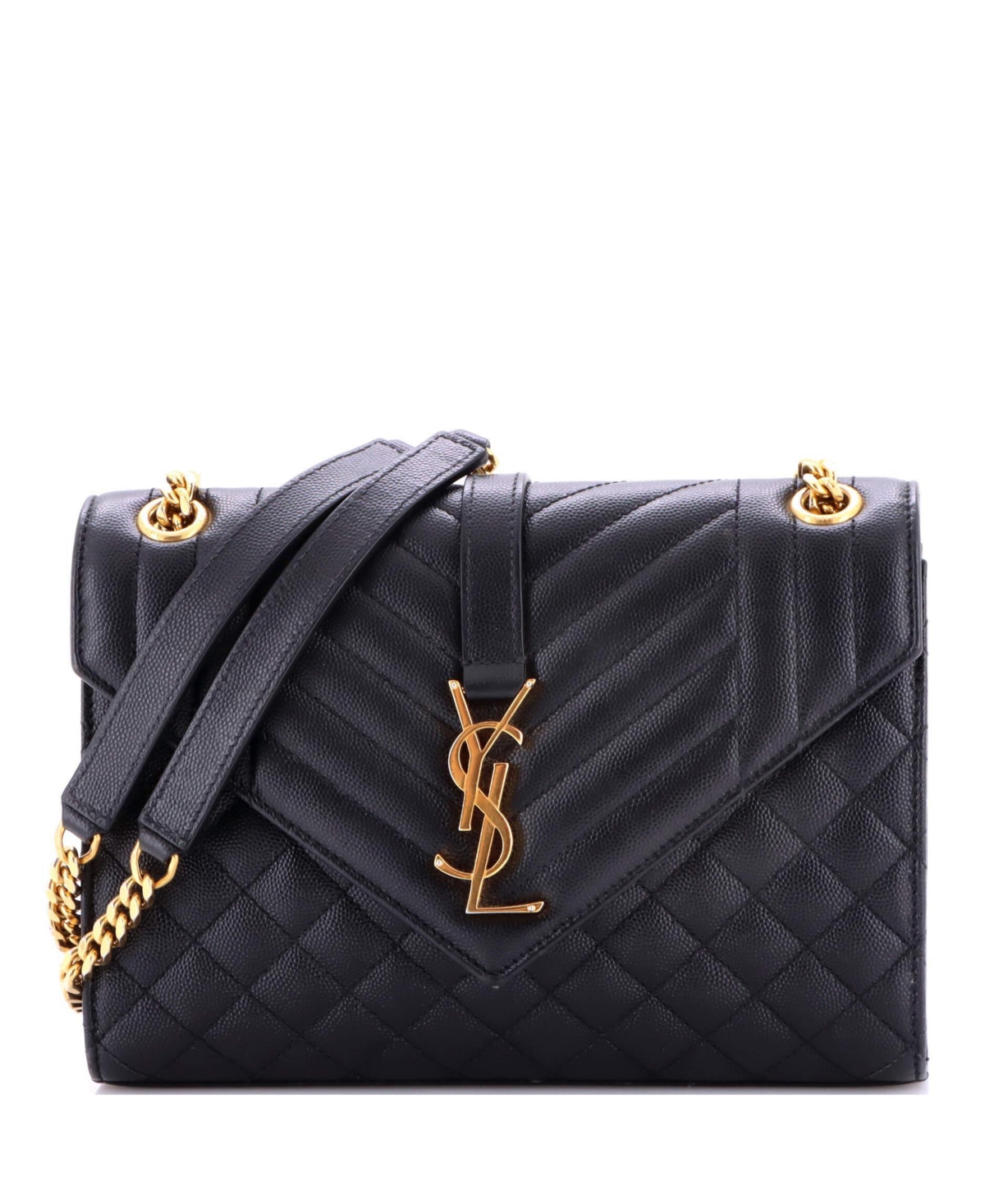 Click here for Pre-Owned Saint Laurent Medium Classic Monogram En... prices