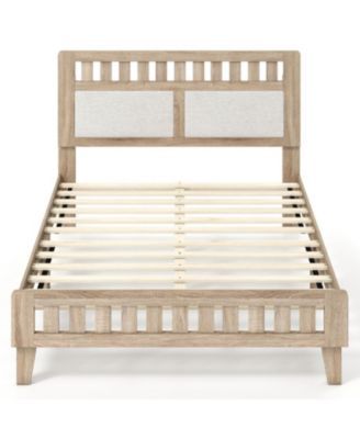 Click here for Slickblue Mid Century Modern Bed Frame With Wood B... prices