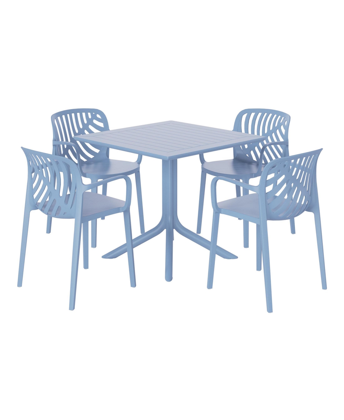 Click here for 5-Piece Outdoor Square Patio Dining Table Set with... prices
