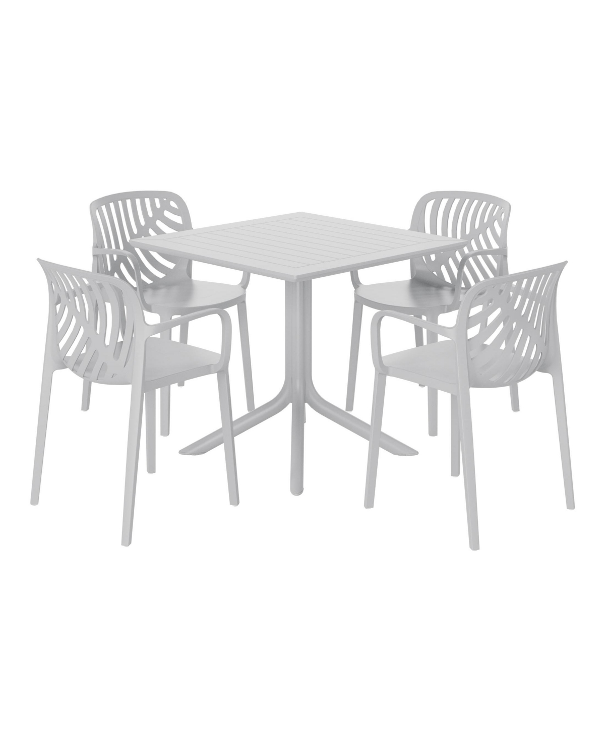 Click here for 5-Piece Outdoor Square Patio Dining Table Set with... prices
