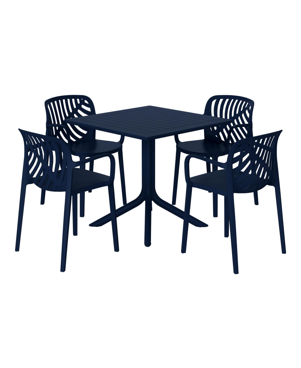 Click here for 5-Piece Outdoor Square Patio Dining Table Set with... prices