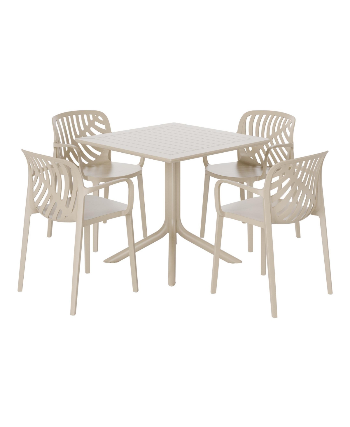 Click here for 5-Piece Outdoor Square Patio Dining Table Set with... prices