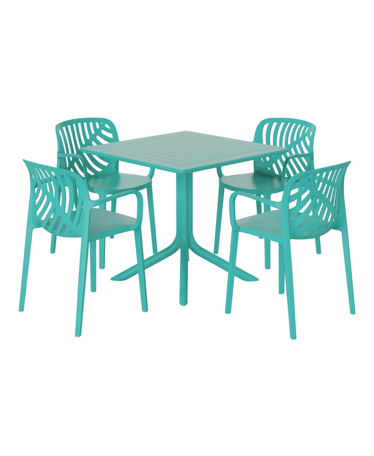 Click here for 5-Piece Outdoor Square Patio Dining Table Set with... prices