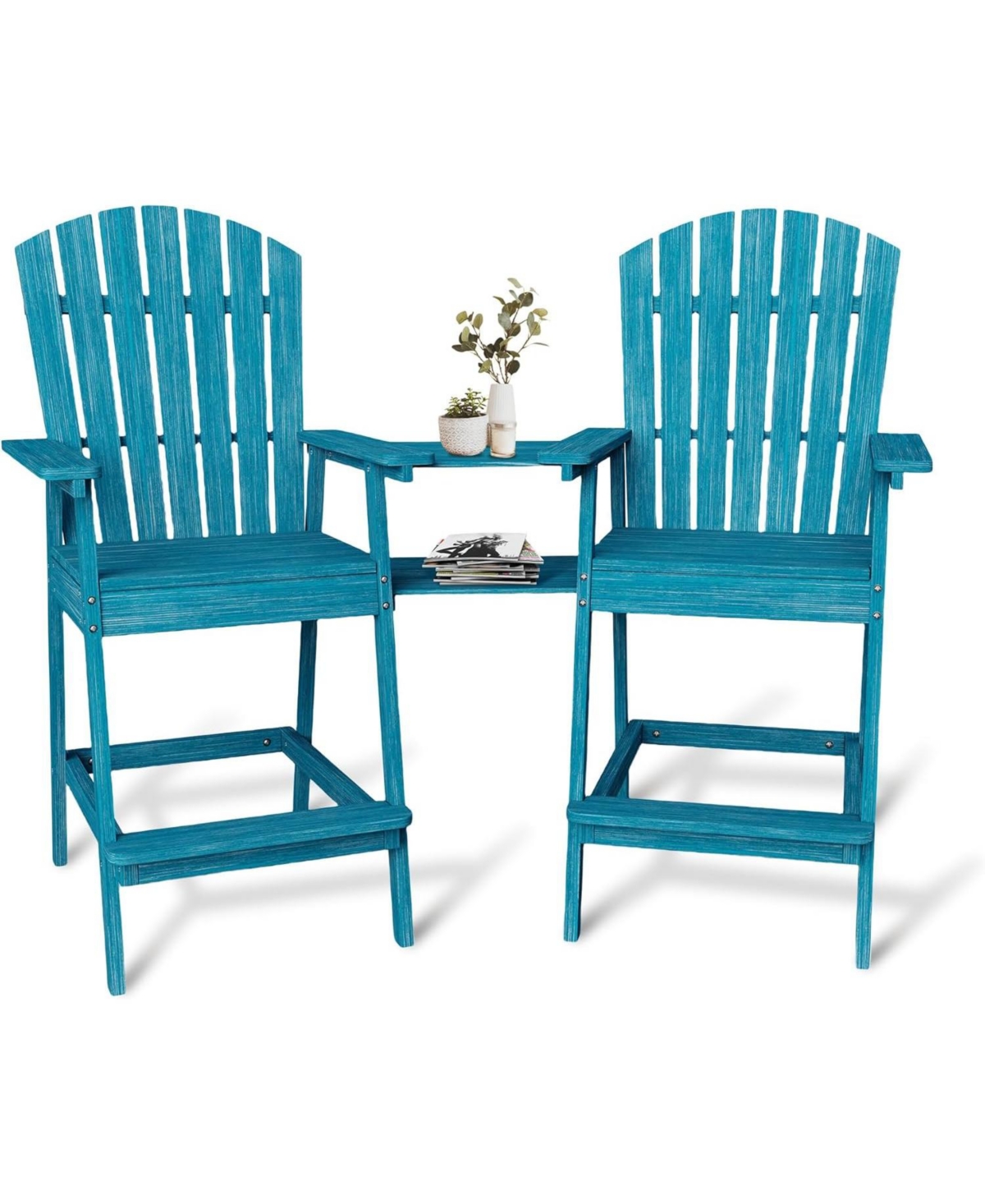 Click here for gaomon Outdoor Adirondack Barstools with Connectin... prices