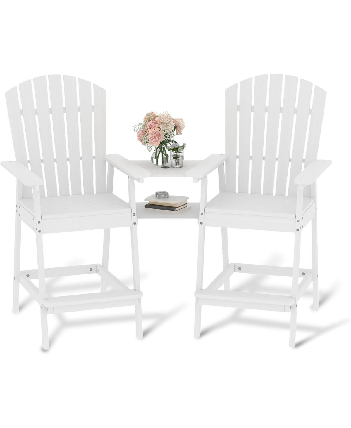 Click here for gaomon Outdoor Adirondack Barstools with Connectin... prices