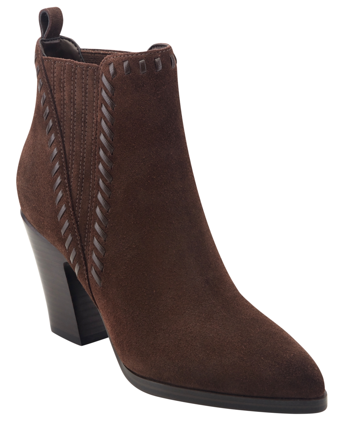 Click here for Marc Fisher Ltd Womens Alvira Suede Block Heel Boo... prices