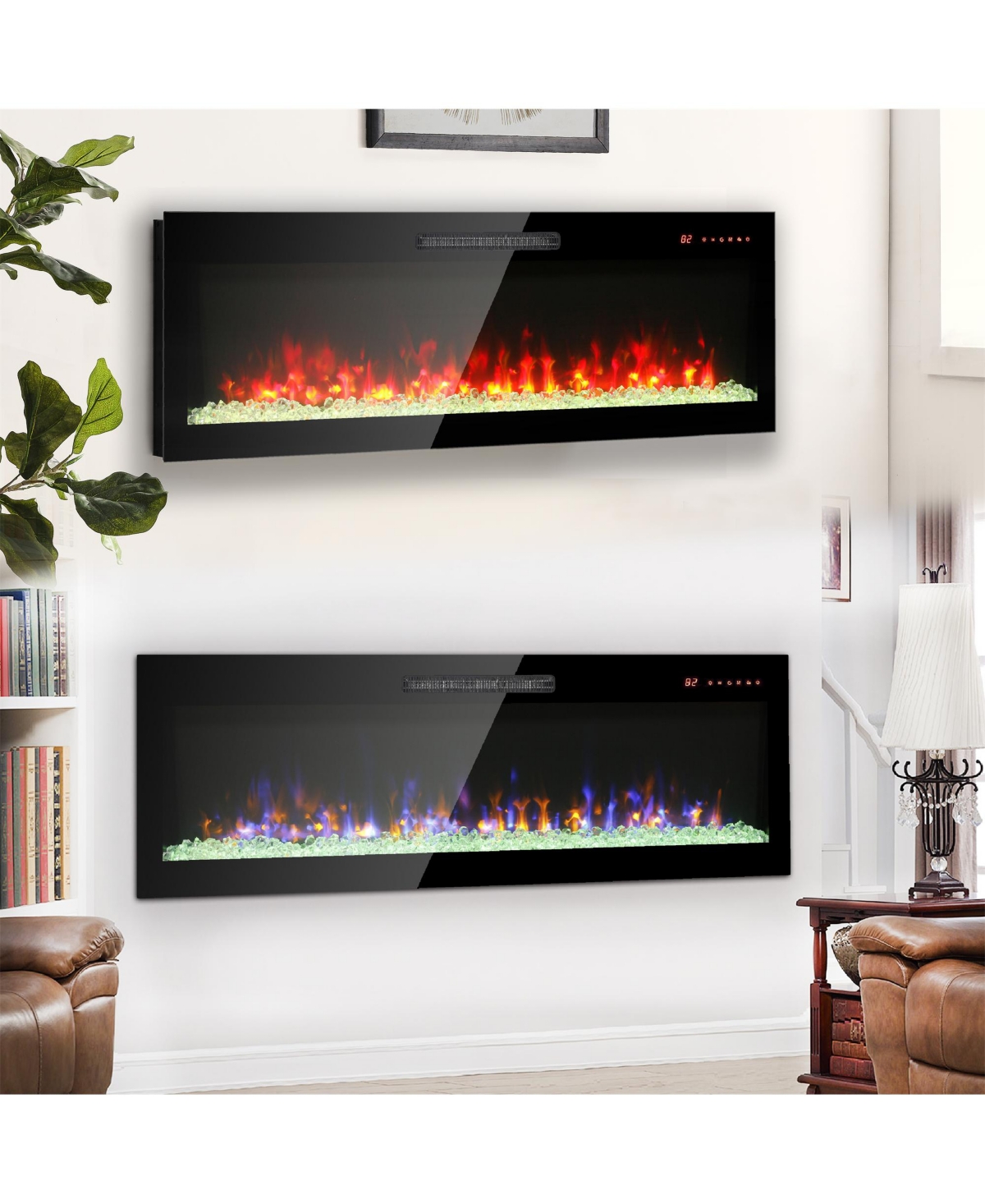 Click here for Clihome 50 inch Electric Fireplace Recessed UltraT... prices