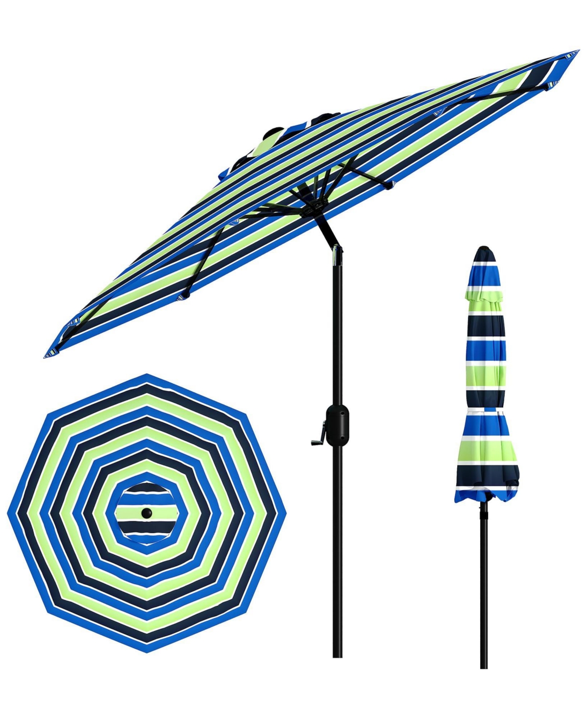 Click here for gaomon Durable 9Feet Outdoor Patio Umbrella with 8... prices