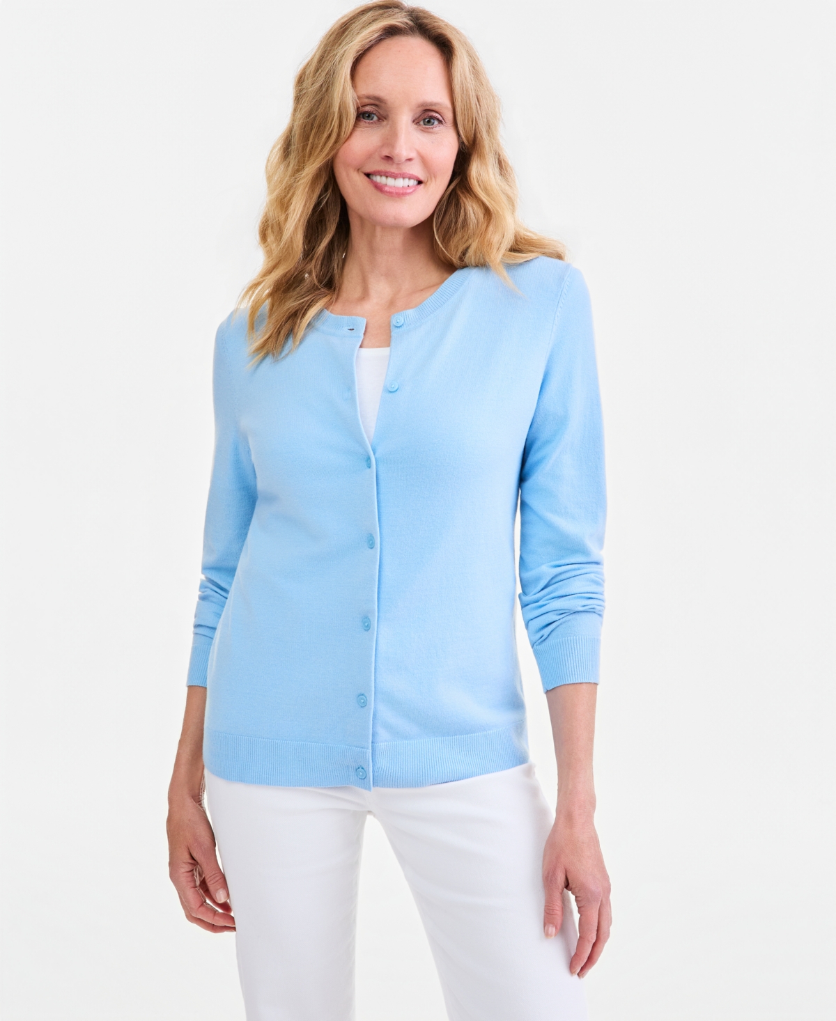 Click here for Style & Co Petite Crewneck Cardigan  Macys Exclusi... prices