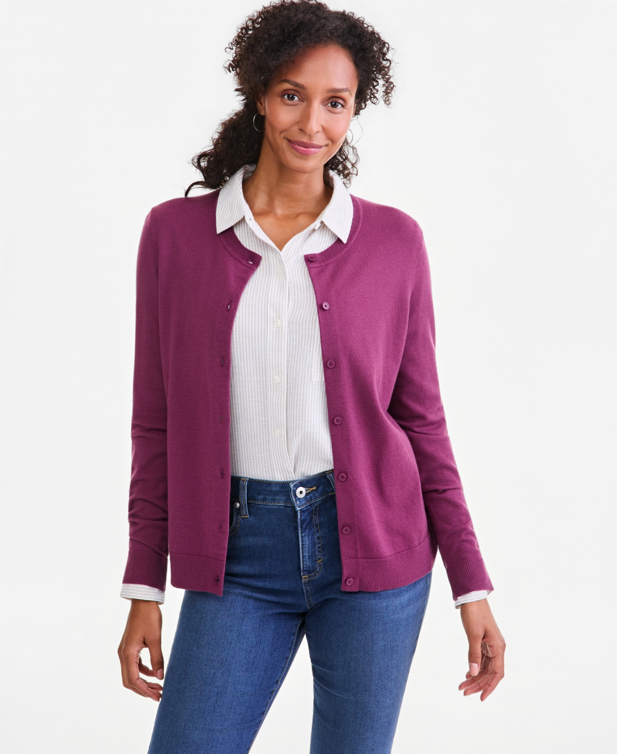 Click here for Style & Co Petite Crewneck Cardigan  Macys Exclusi... prices