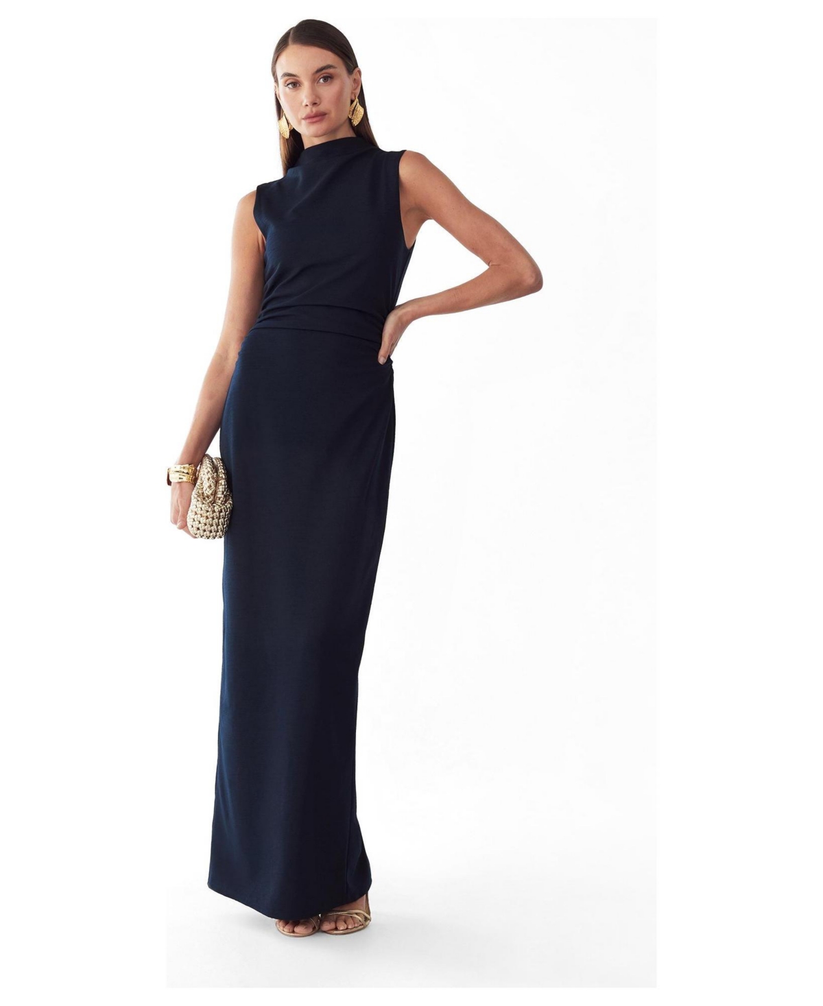Click here for St Mrlo Womens Annie Maxi Dress - Midnight navy prices