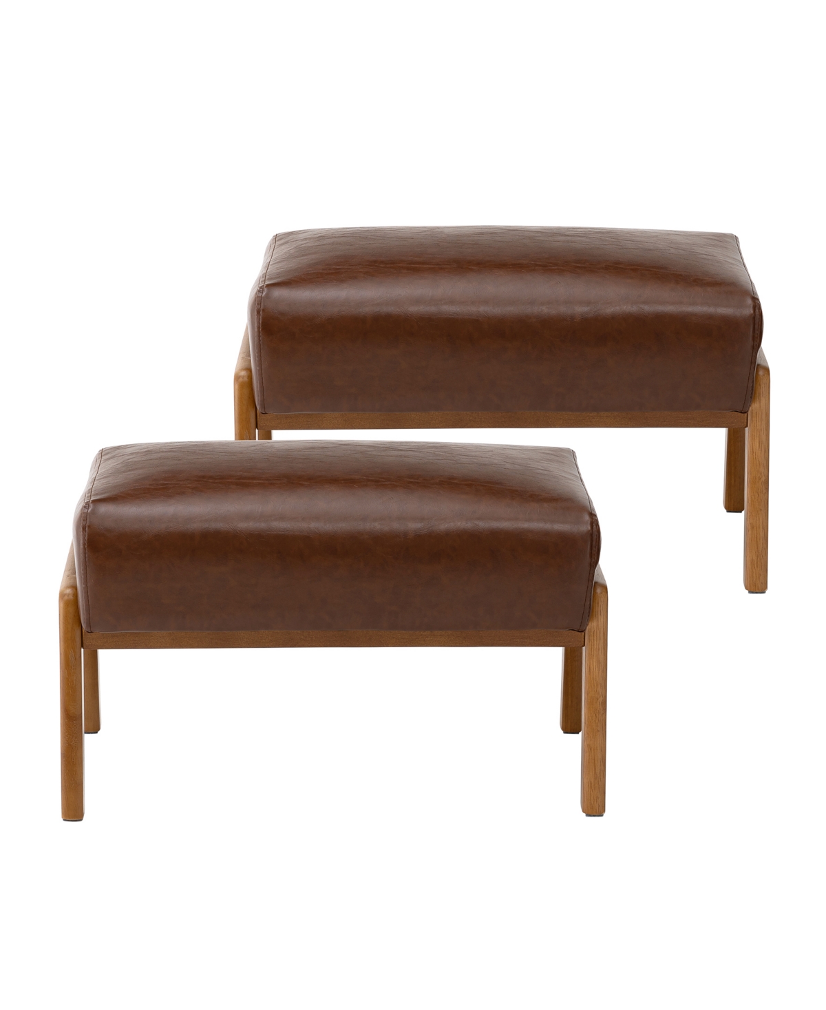 Click here for Glitzhome Mid-century Modern Leatherette Accent St... prices