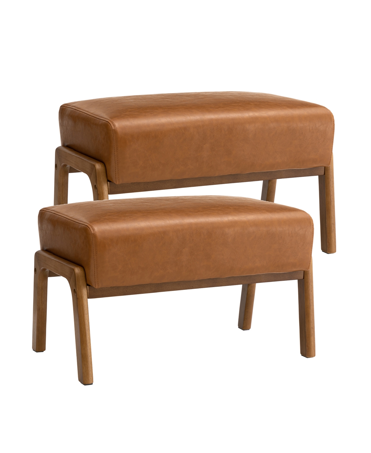 Click here for Glitzhome Mid-century Modern Leatherette Accent St... prices