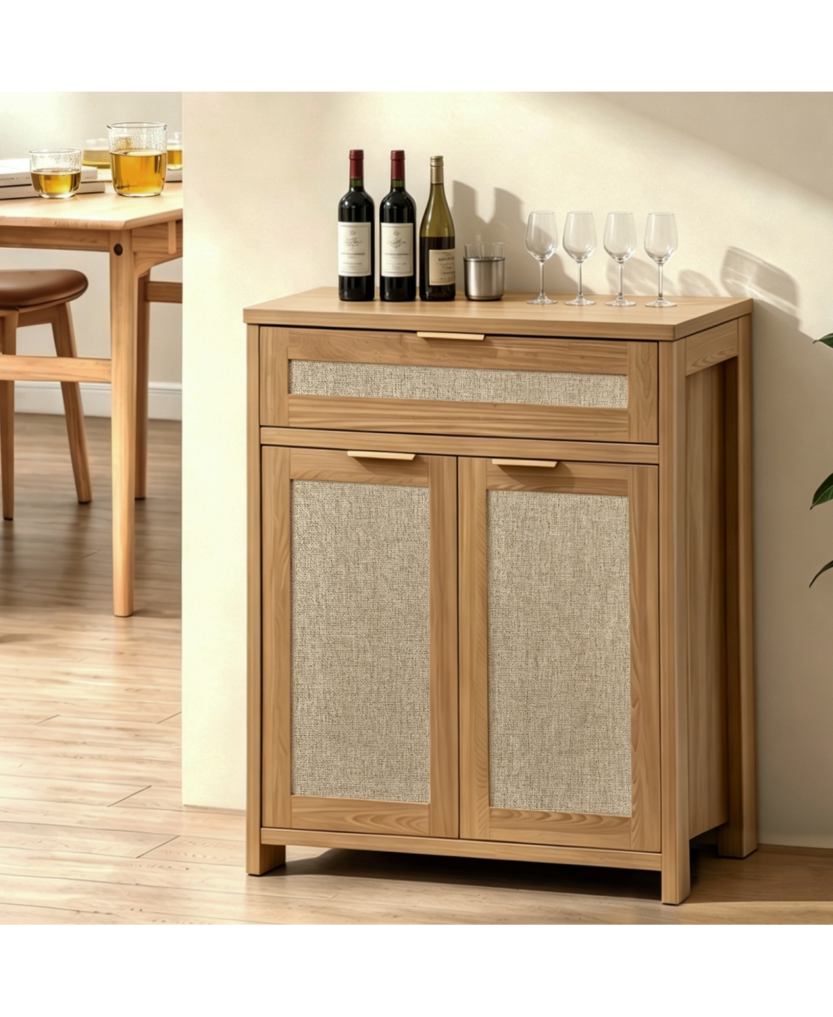 Click here for Streamdale Furniture Rattan Farmhouse Sideboard Bu... prices
