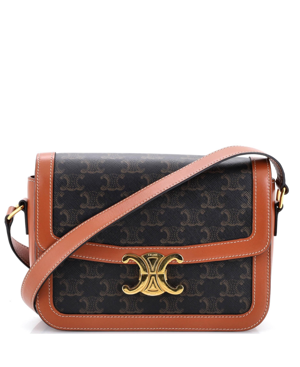 Click here for Pre-Owned Celine Medium Triomphe Shoulder Bag Trio... prices