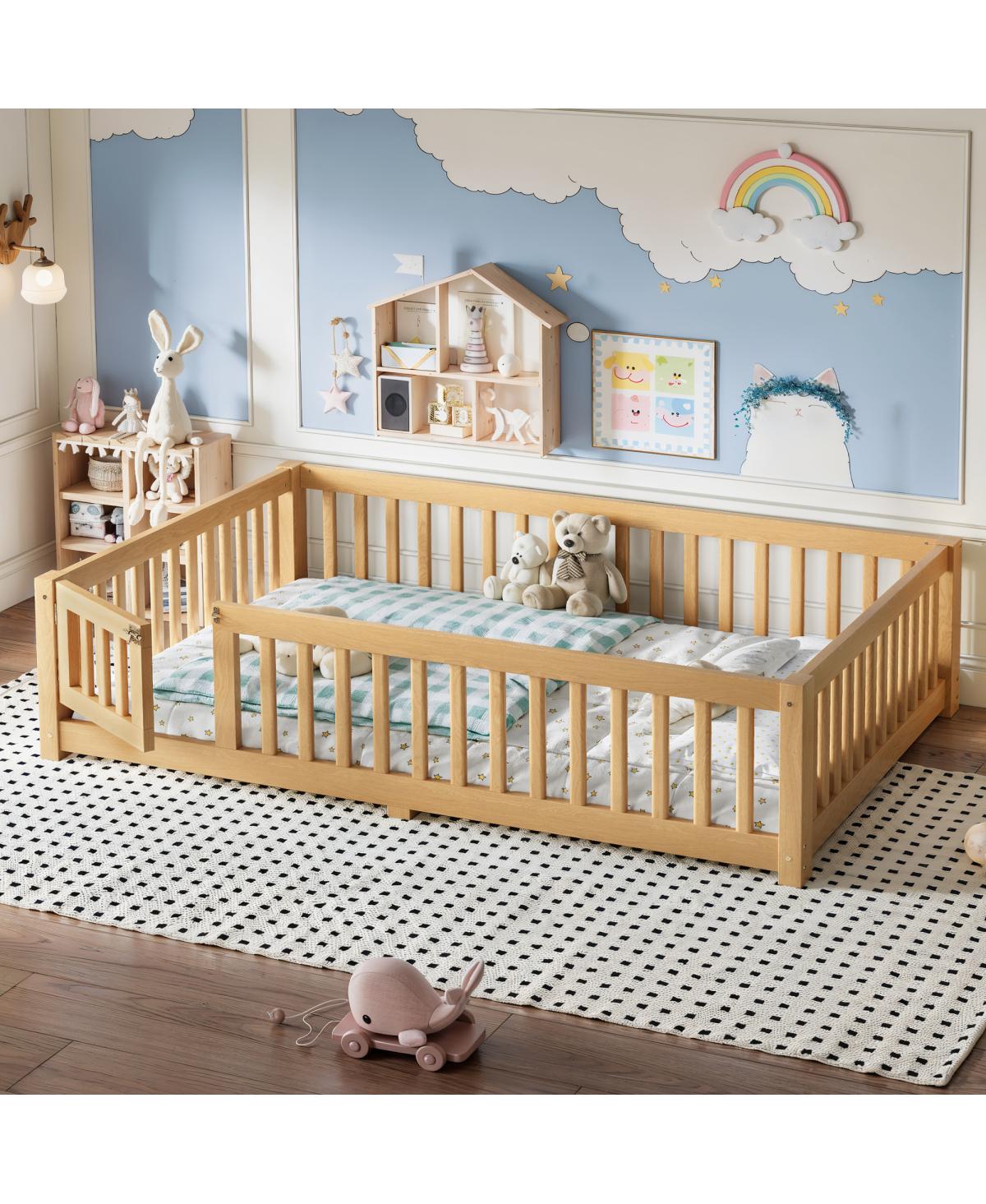 Click here for Streamdale Furniture Full Size Bed Floor Bed with... prices