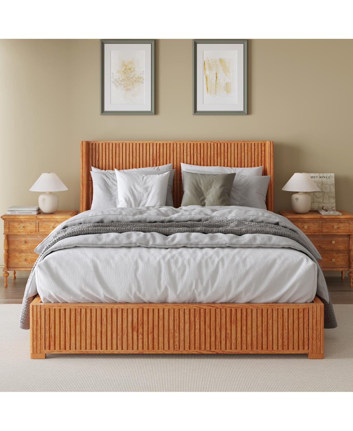 Click here for Streamdale Furniture Solid Wood Queen Platform Bed... prices
