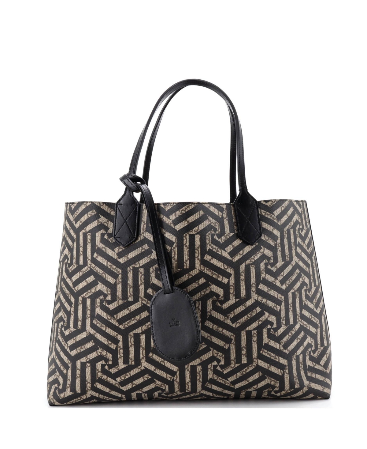 Click here for Pre-Owned Gucci Medium Reversible Tote Caleido Gg... prices