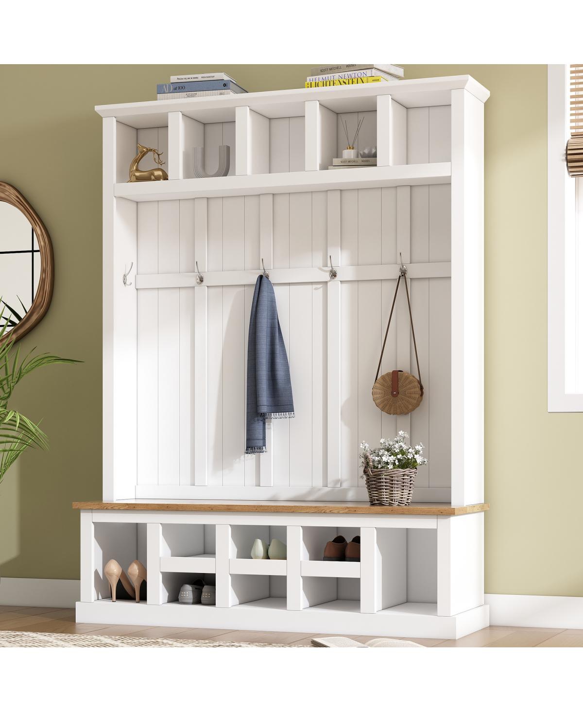 Click here for Streamdale Furniture Farmhouse Hall Tree with Stor... prices