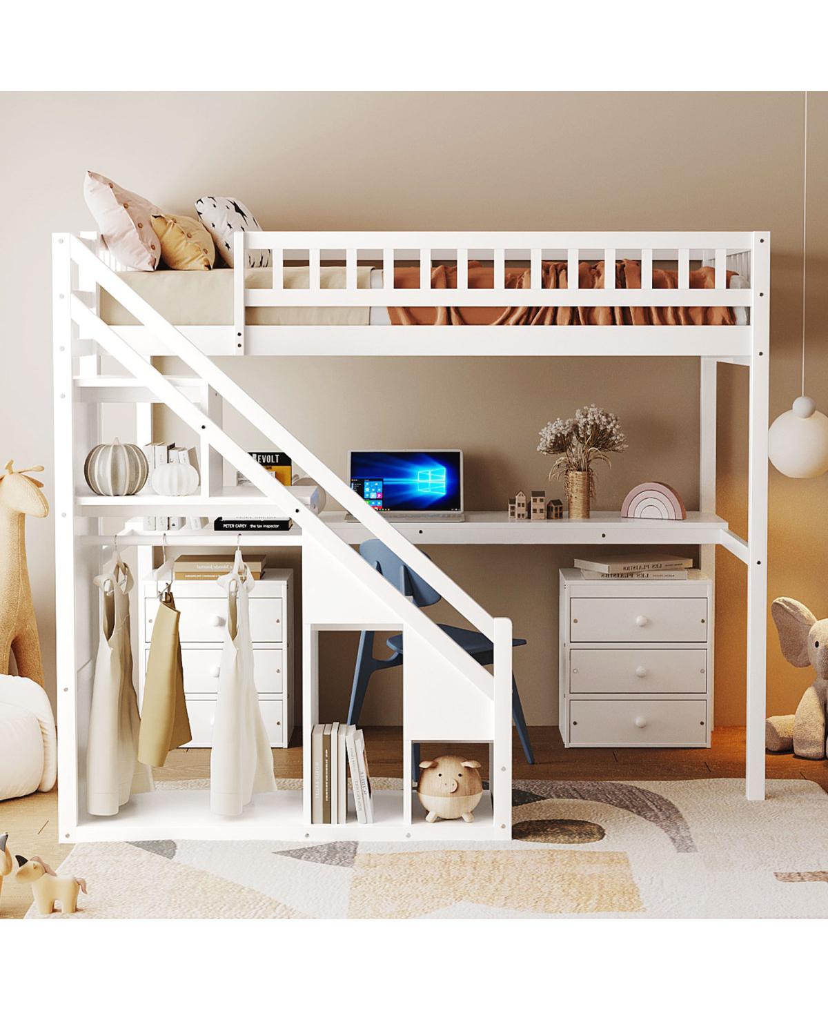 Click here for Streamdale Furniture Loft Bed with Two Chest of Dr... prices
