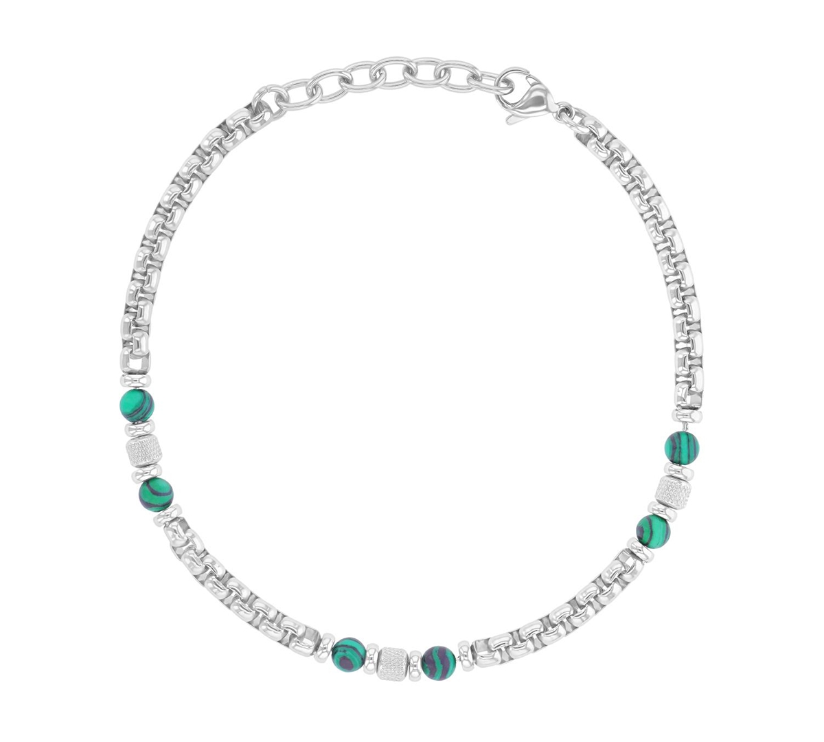 Click here for Quiksilver Mens Platinum-Plated Steel Malachite Ch... prices