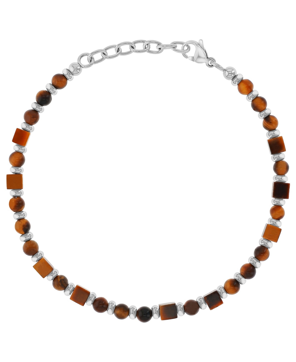 Click here for Quiksilver Mens Platinum-Plated Steel Tiger Eye Sq... prices