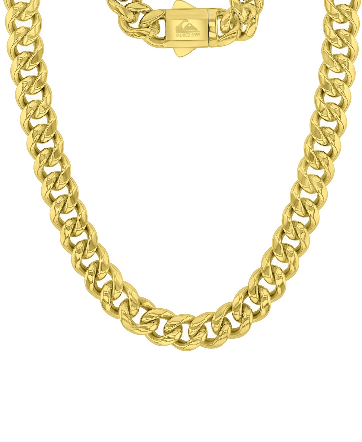 Click here for Quiksilver Mens Miami 18k Yellow Gold-Plated Cuban... prices
