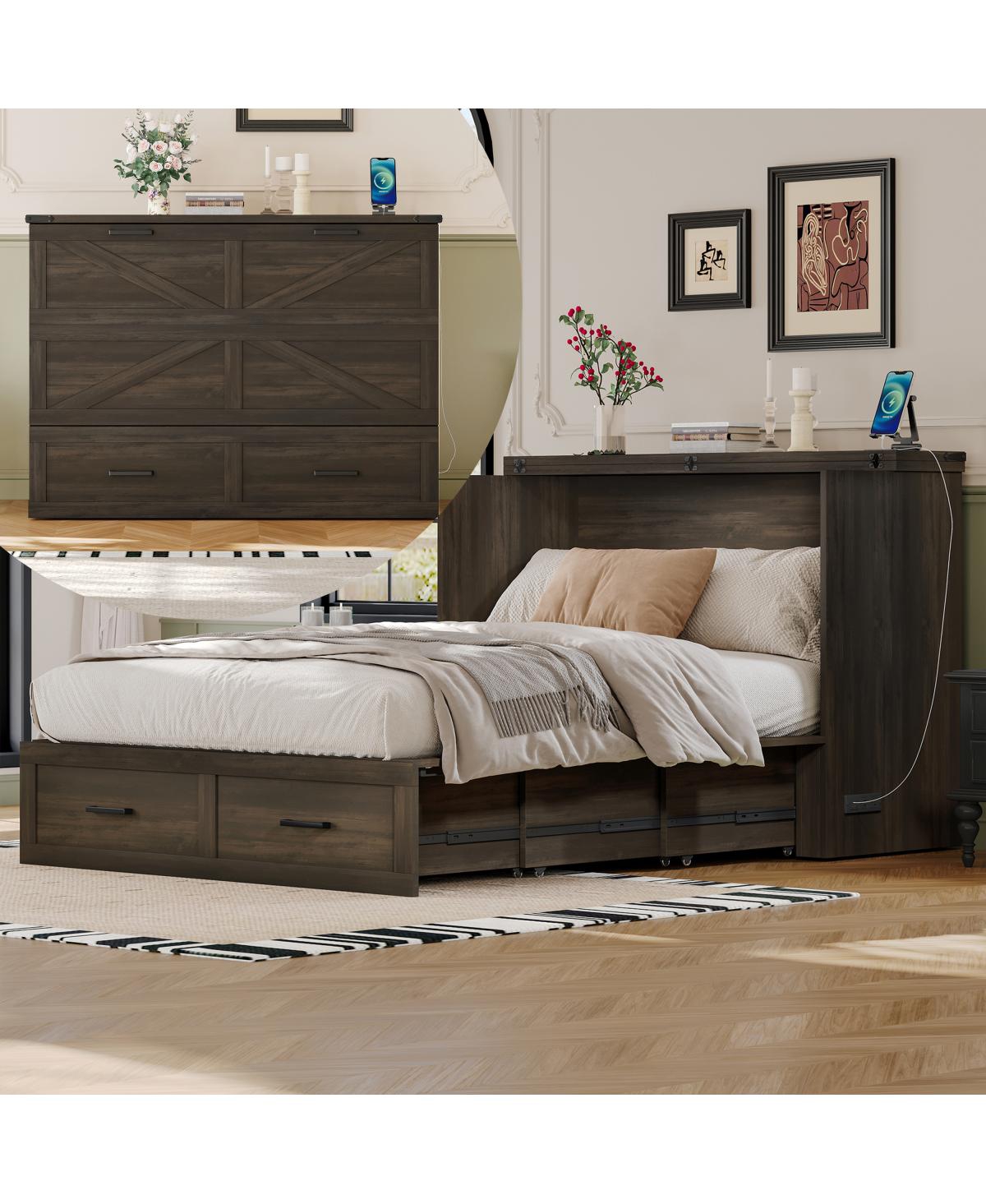 Click here for Streamdale Furniture Farmhouse Murphy Cabinet Bed... prices