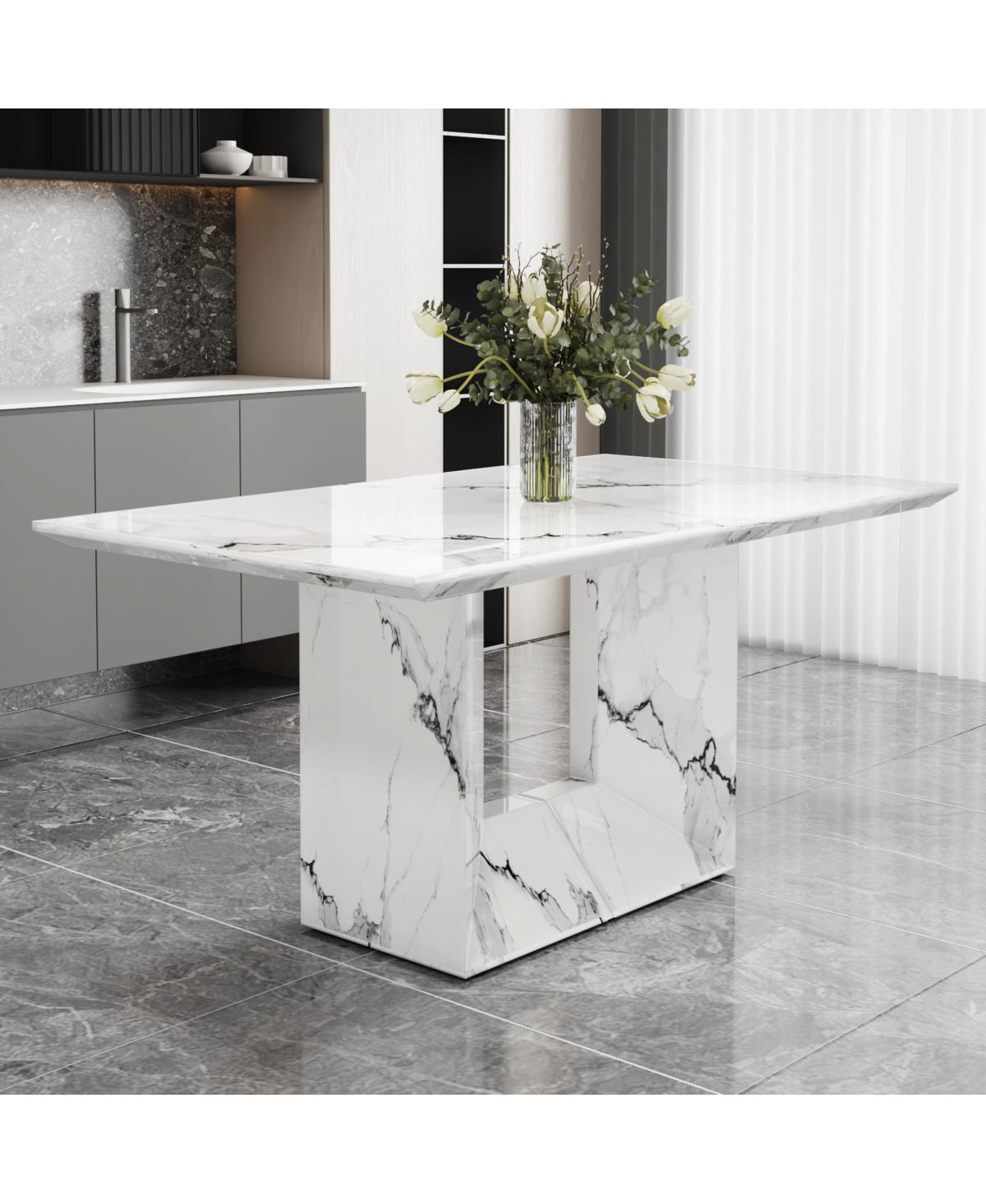 Click here for Streamdale Furniture Marble Patterned Dining Table... prices