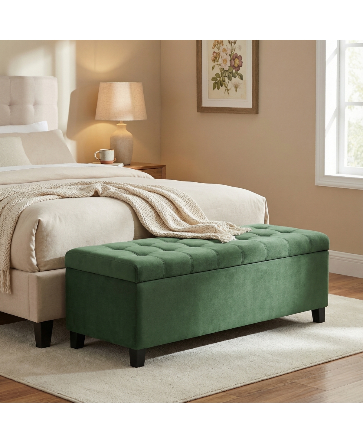 Click here for Streamdale Furniture Upholstered Storage Ottoman B... prices
