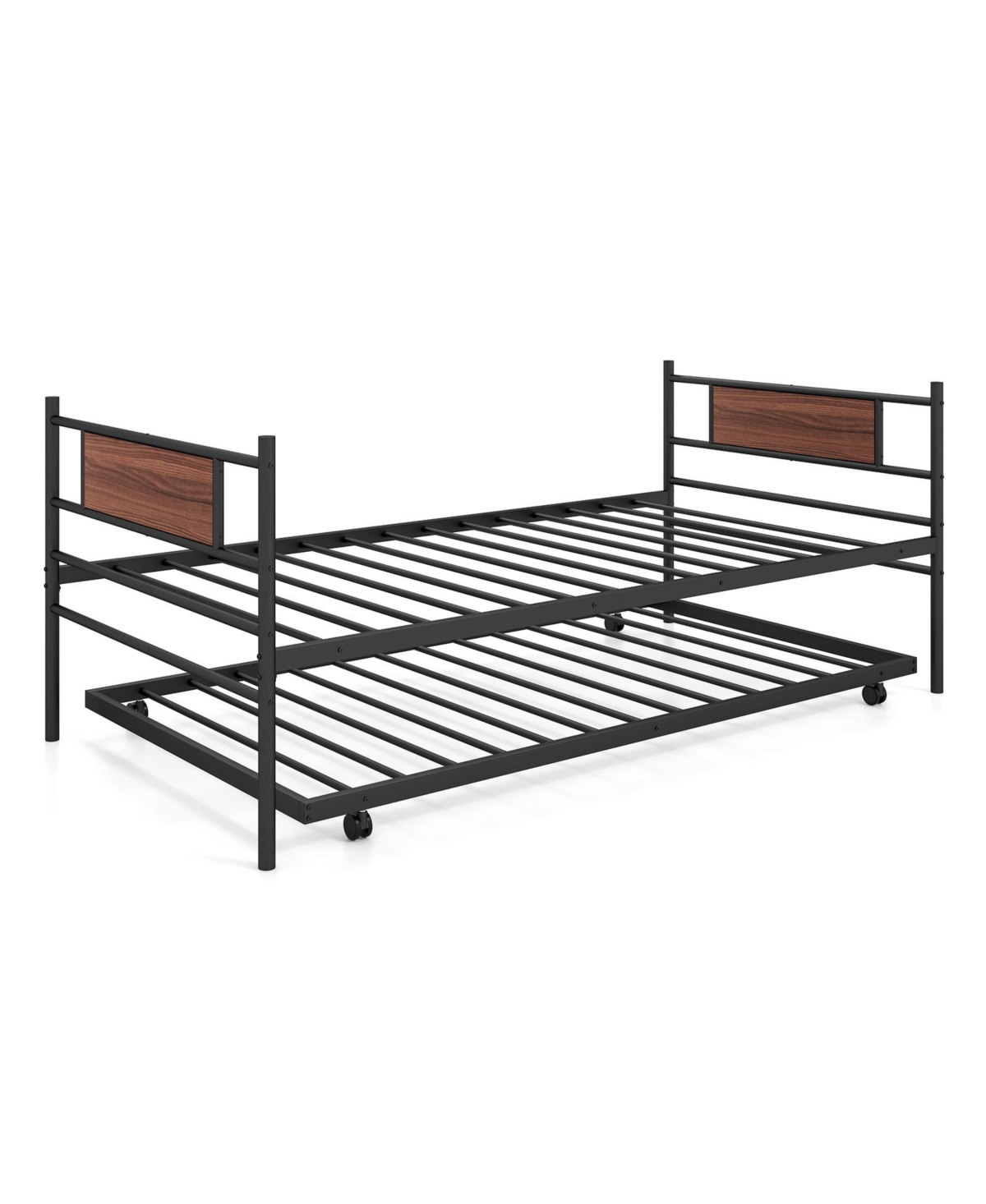 Click here for Gouun Twin Size Metal Daybed with Trundle and Wood... prices