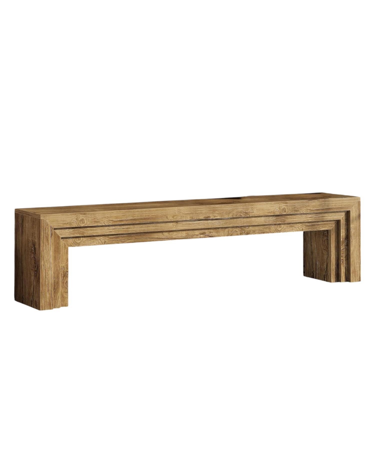Click here for Slickblue Farmhouse Entryway Bench with Layered Sh... prices