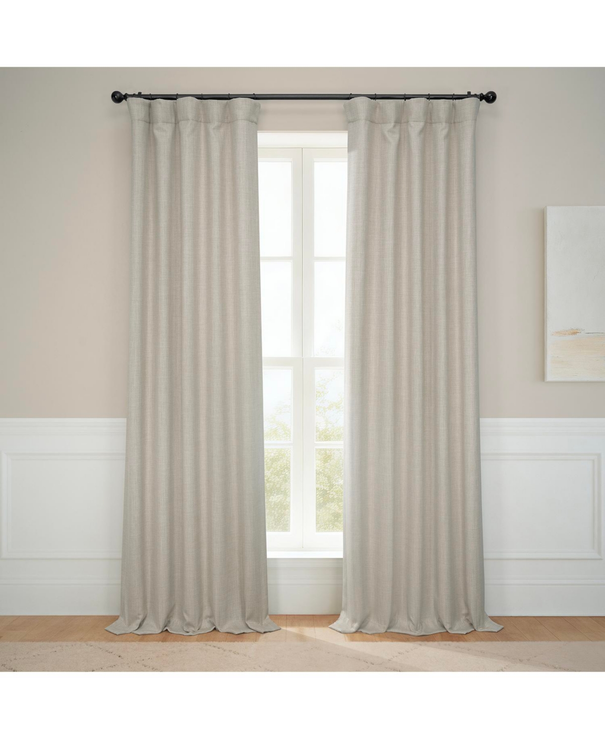 Click here for Half Price Drapes Textured Faux Linen Room Darkeni... prices
