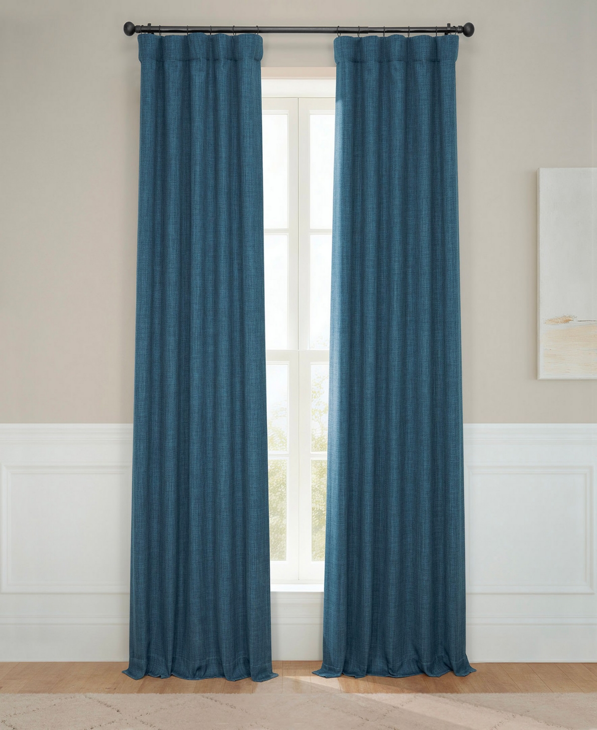 Click here for Half Price Drapes Textured Faux Linen Room Darkeni... prices