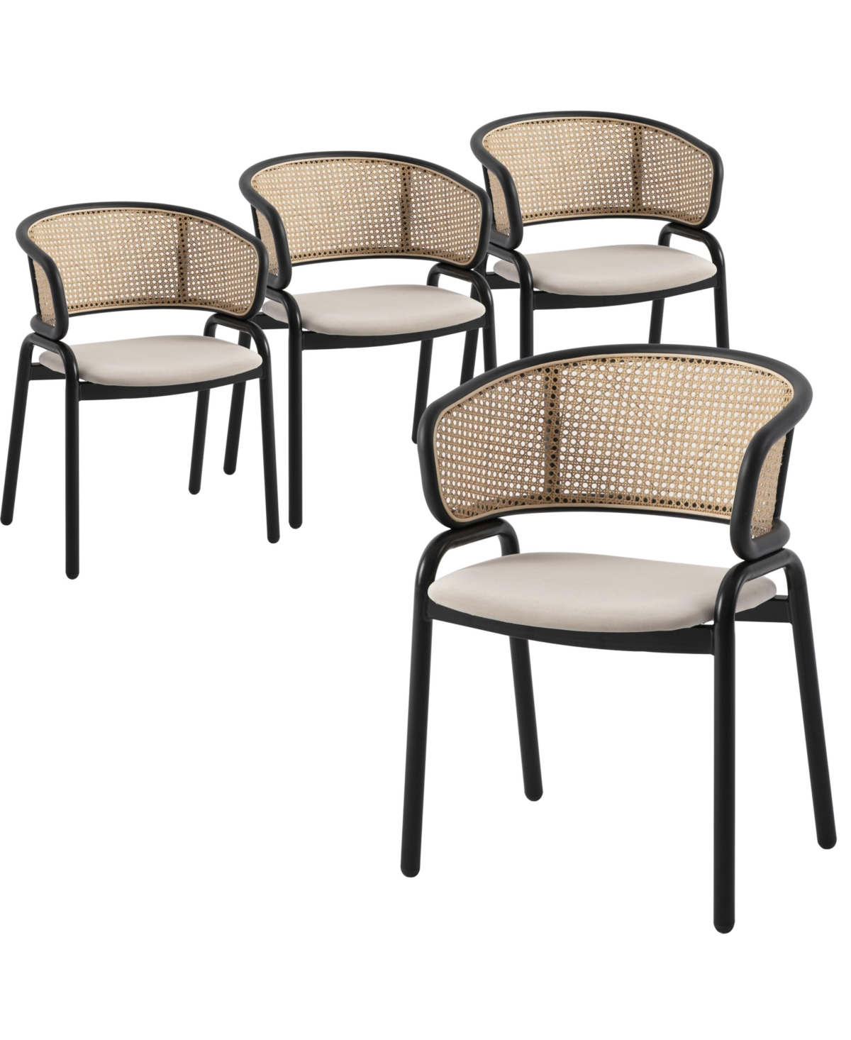 Click here for LeisureMod Ervilla 4-pcs Modern Upholstered Kitche... prices