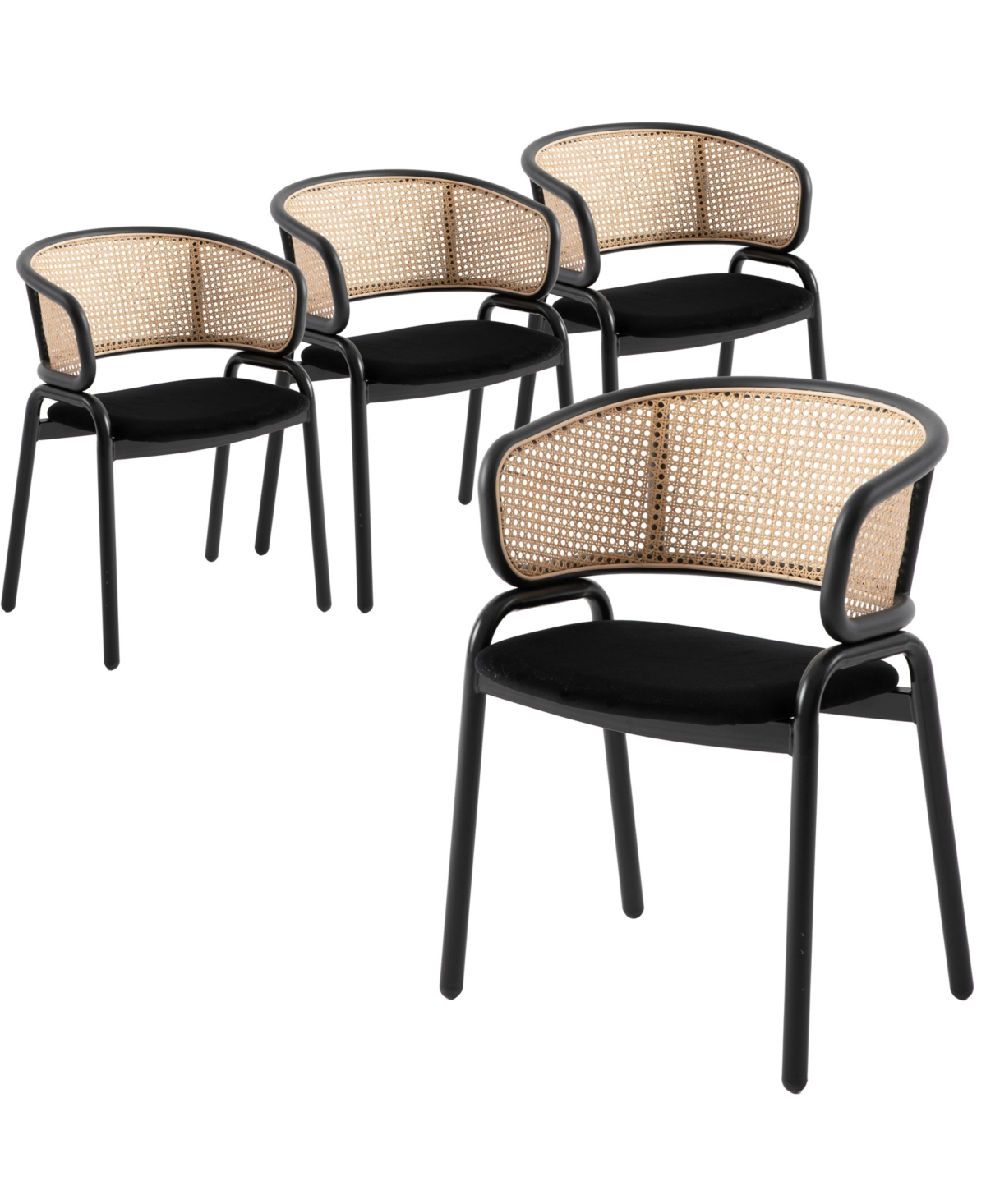 Click here for LeisureMod Ervilla 4-pcs Modern Upholstered Kitche... prices