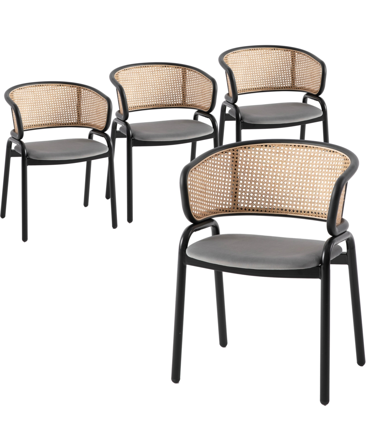 Click here for LeisureMod Ervilla 4-pcs Modern Upholstered Kitche... prices