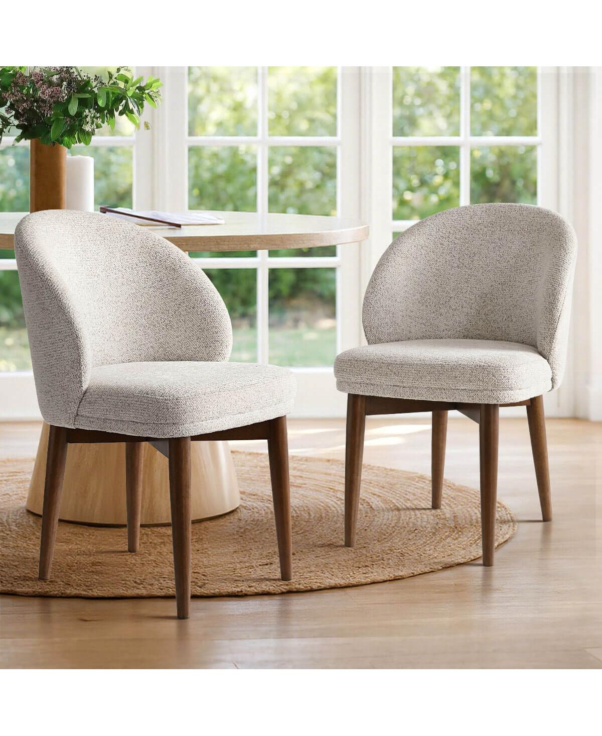 Click here for Maison Boucle Upholstered Barrel Dining Side Chair... prices
