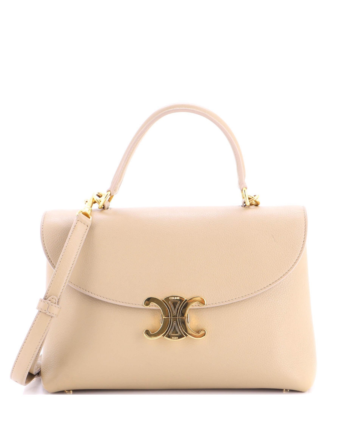 Click here for Pre-Owned Celine Medium Nino Top Handle Bag Leathe... prices