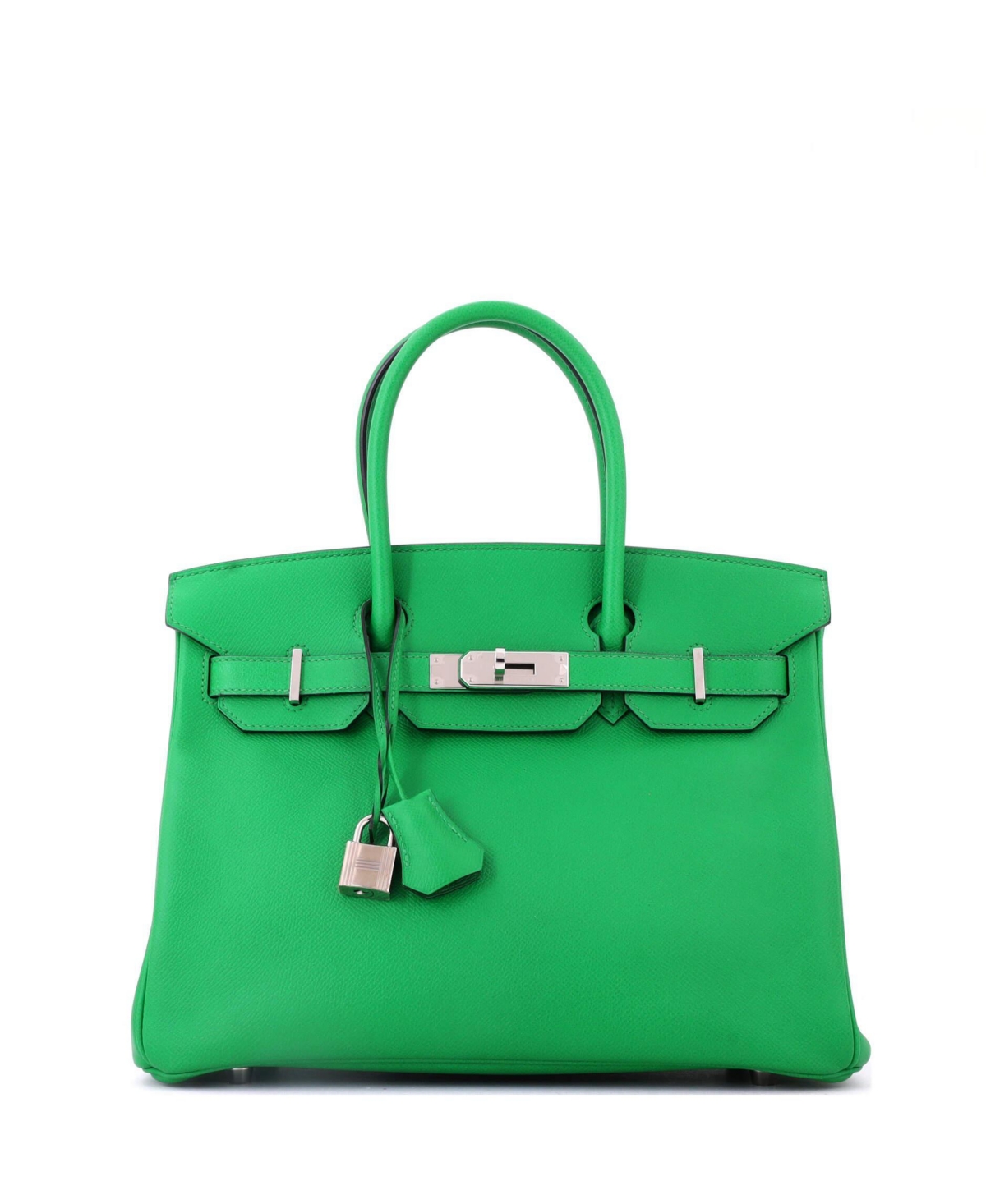Click here for Pre-Owned HERMES Birkin 30 Handbag Green Epsom wit... prices
