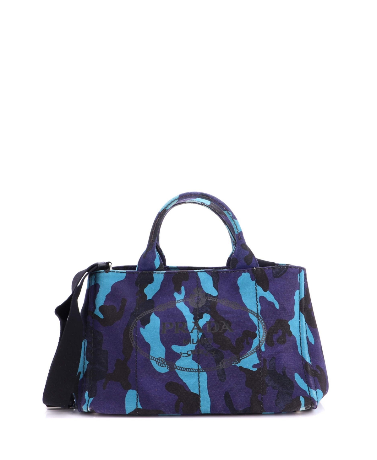 Click here for Pre-Owned Prada Medium Canapa Convertible Tote Pri... prices