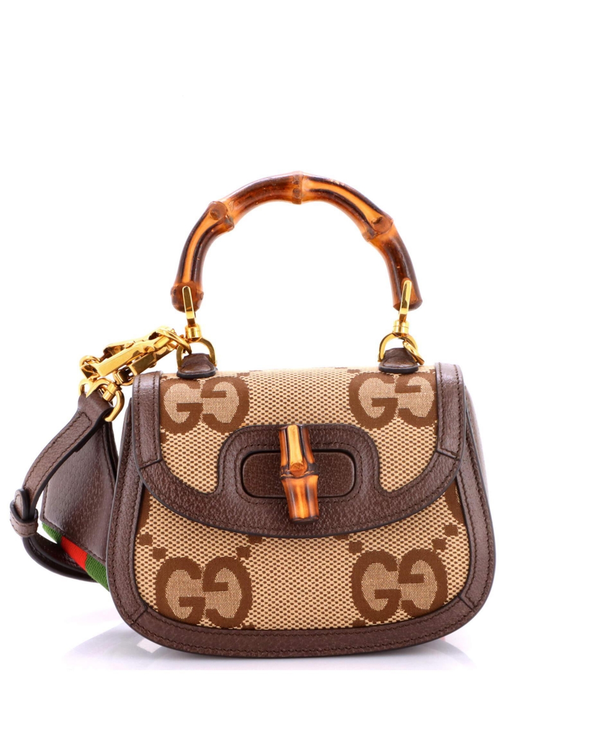 Click here for Pre-Owned Gucci Mini Bamboo 1947 Top Handle Bag Ju... prices