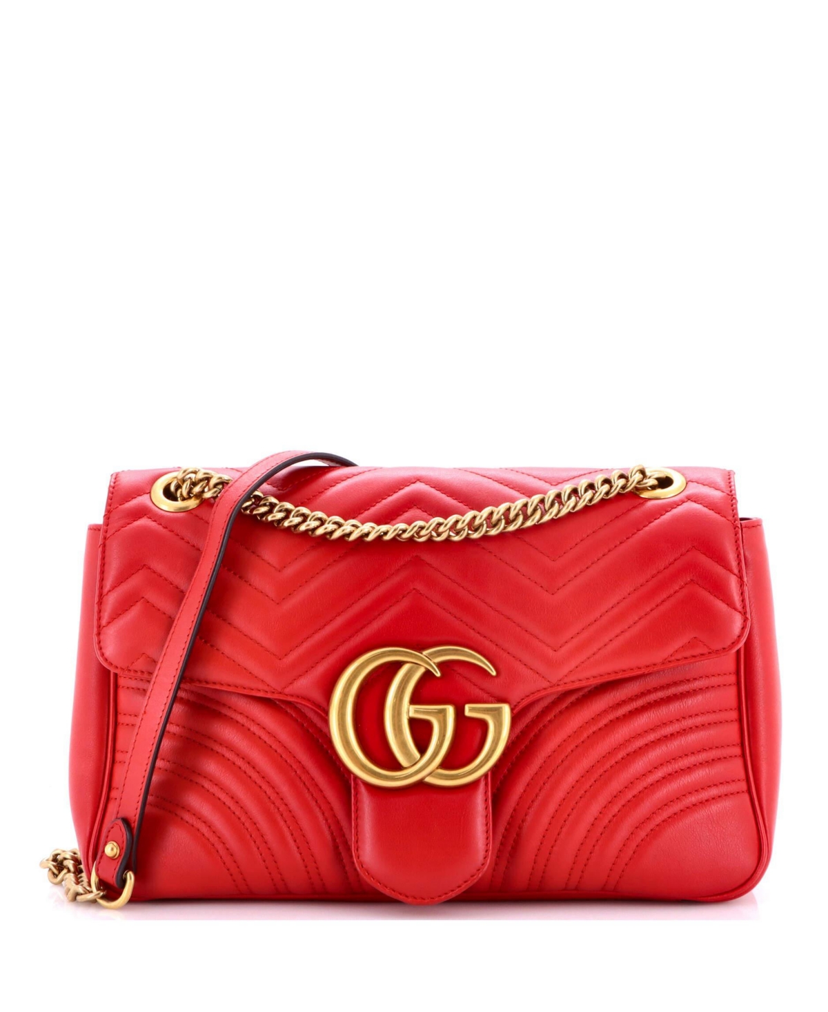 Click here for Pre-Owned Gucci Medium Gg Marmont Flap Bag Matelas... prices