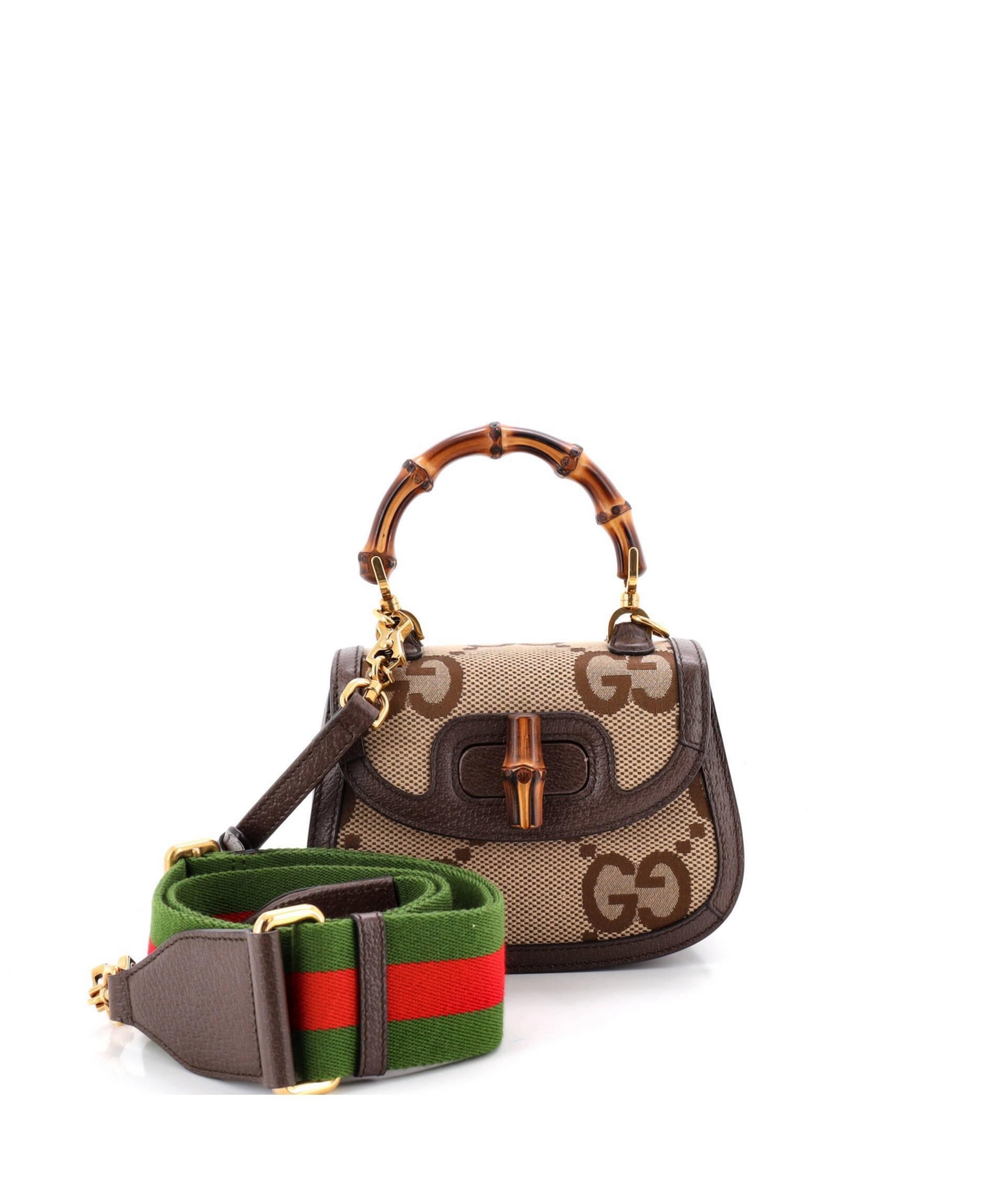 Click here for Pre-Owned Gucci Mini Bamboo 1947 Top Handle Bag Ju... prices