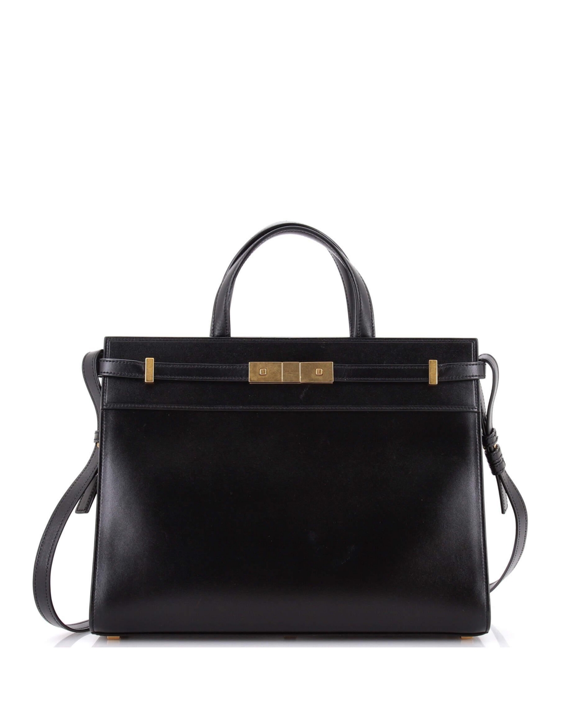 Click here for Pre-Owned Saint Laurent Small Manhattan Tote Leath... prices